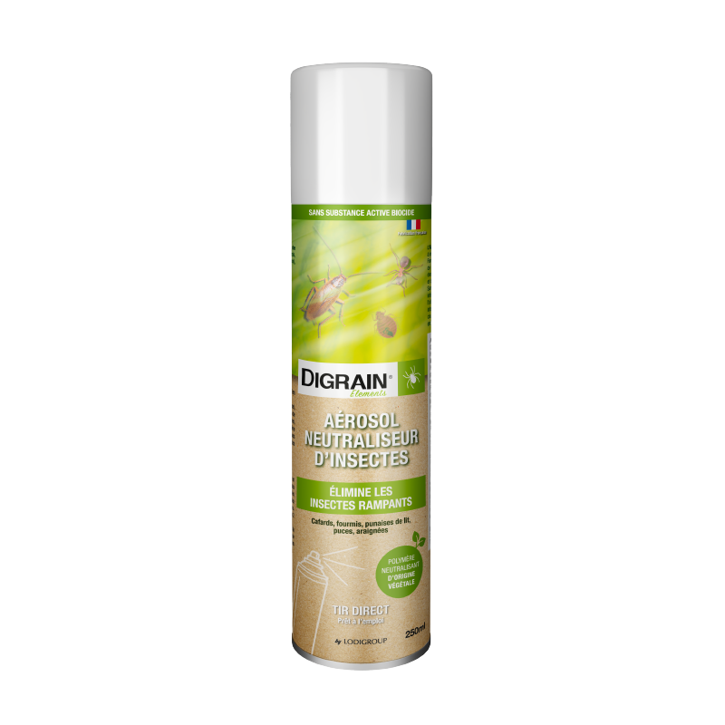 DIGRAIN Eléments Aérosol Neutraliseur d'Insectes 250ml - Lodi-hygiène