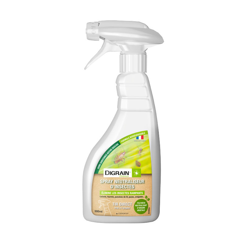 DIGRAIN Eléments Spray Neutraliseur d'Insectes 500ml - Lodi-hygiène
