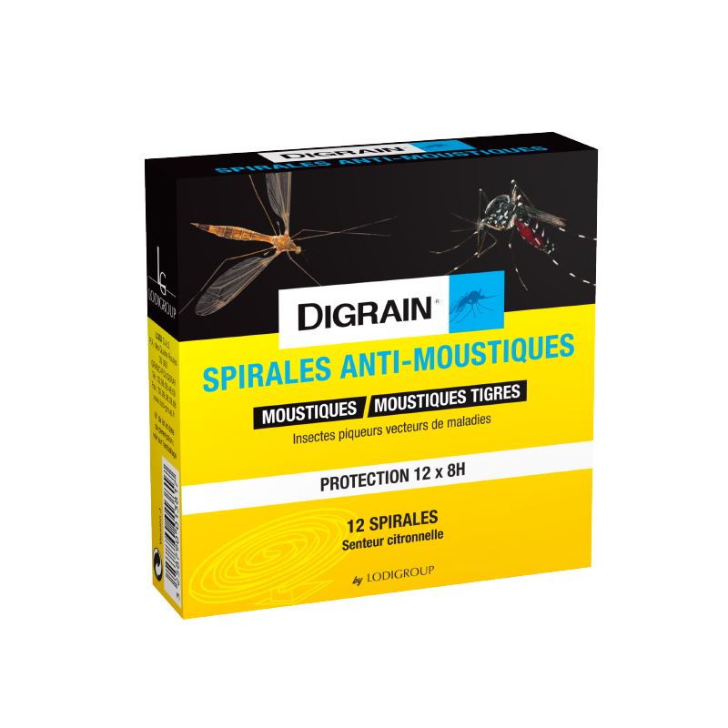DIGRAIN® Spirales anti-moustiques - Lodi-hygiène