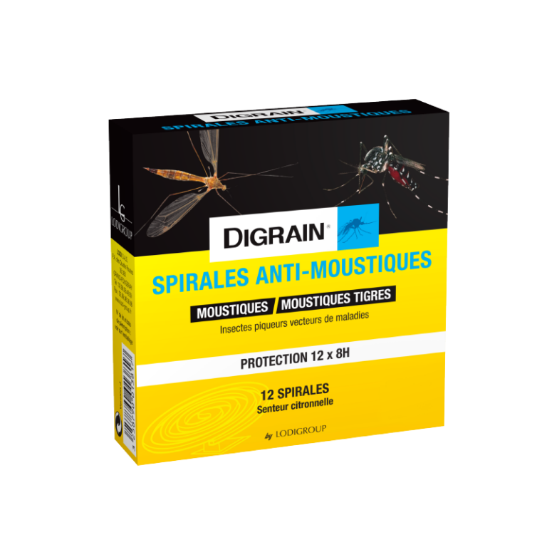 DIGRAIN® Spirales anti-moustiques - Lodi-hygiène