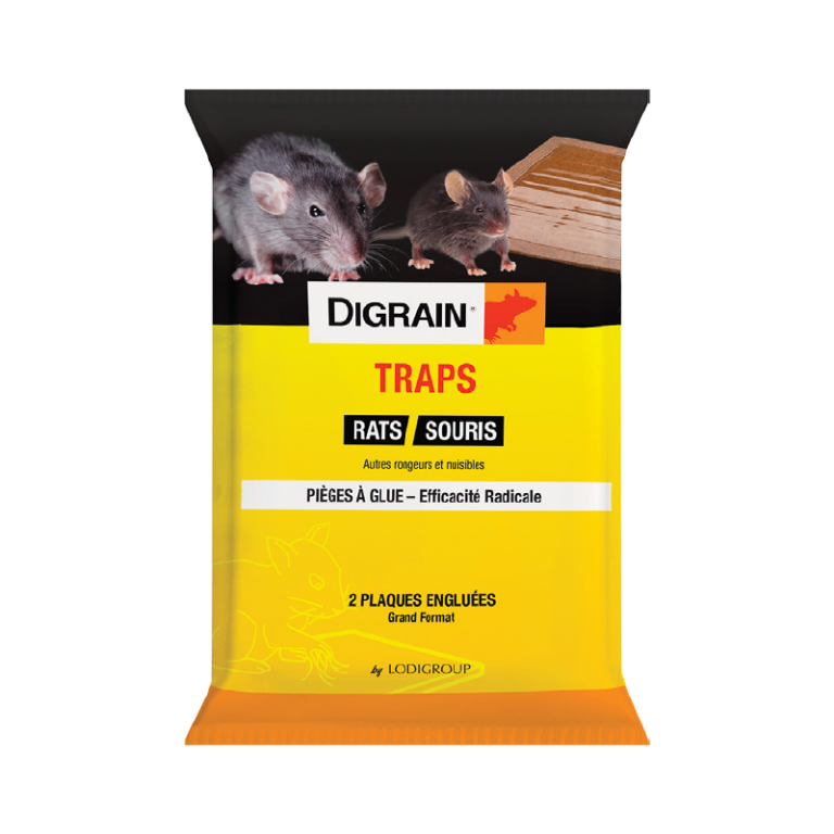 DIGRAIN® Traps - Pièges englués anti rats et souris - Lodi-hygiène