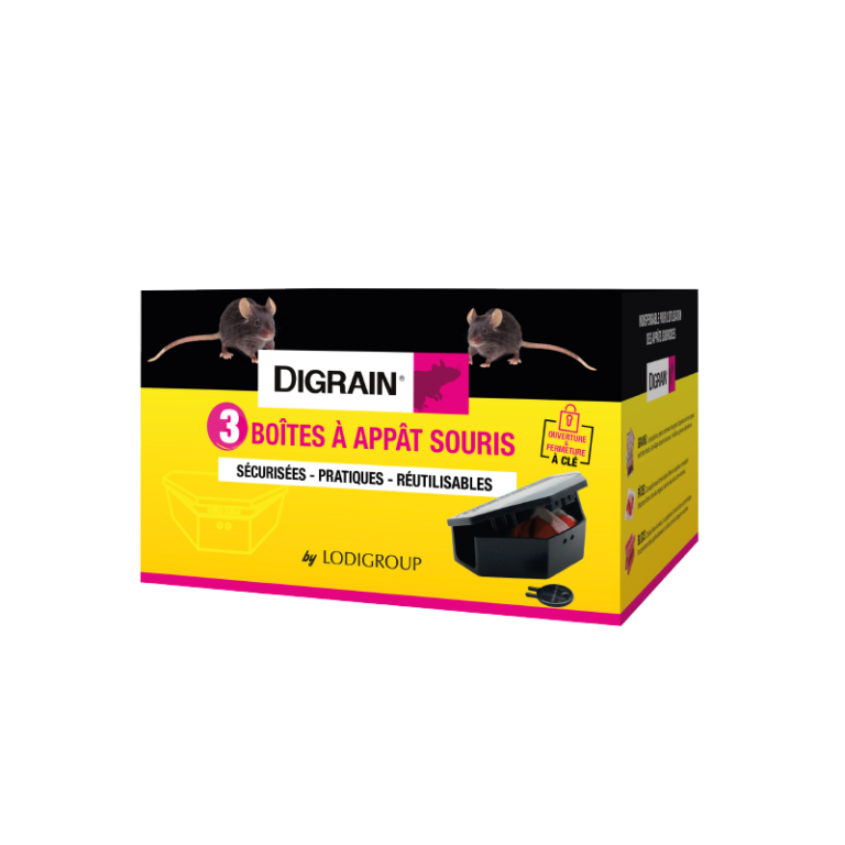 DIGRAIN ® Boîtes à appât souris | Lodi-Hygiène